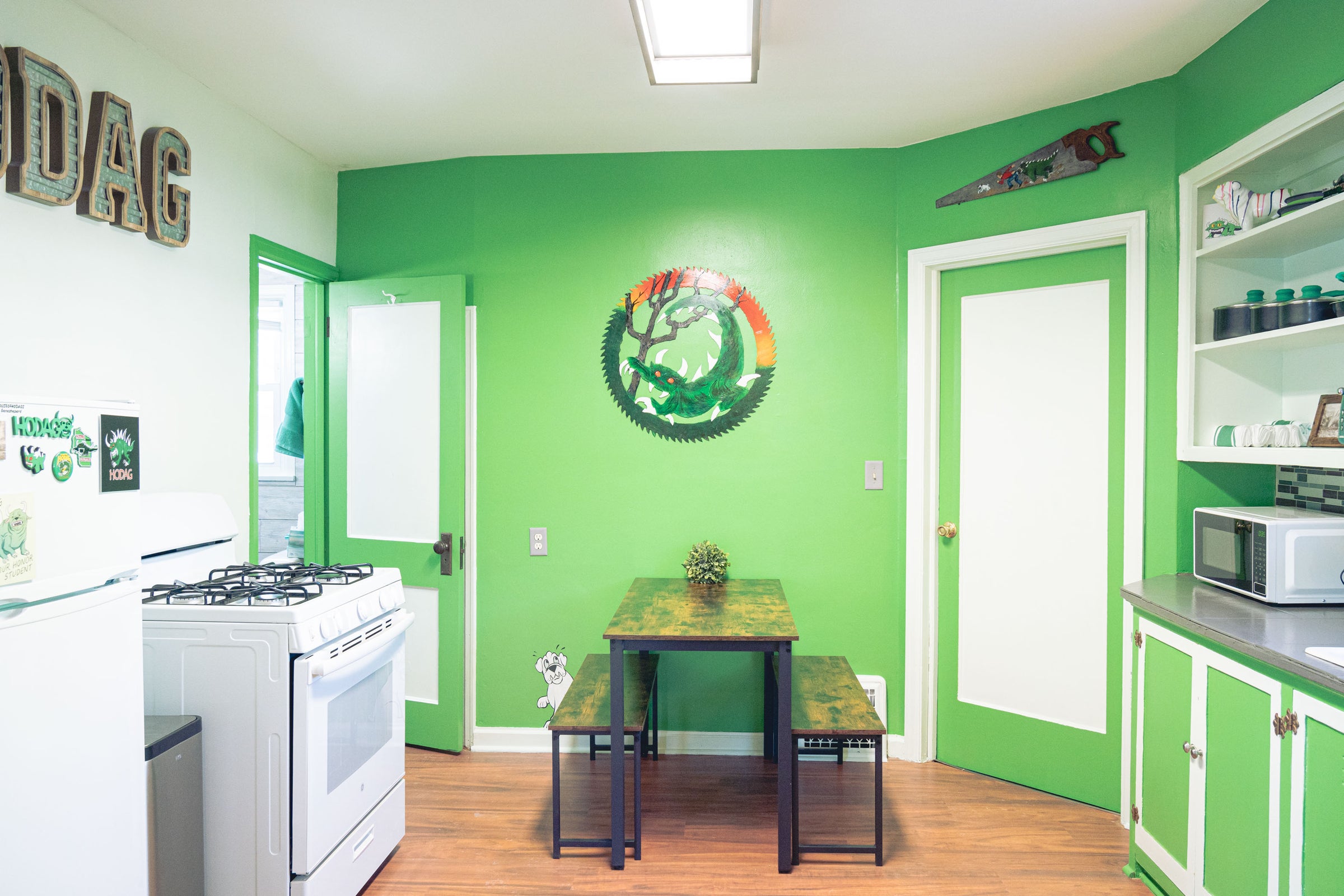 the hodag store in the middle of town for easy access to everything ...